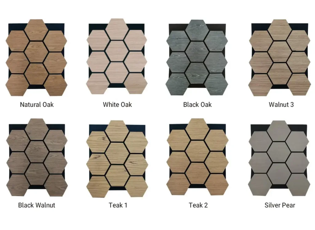 Hexagon Type Stone Acoustic Board Panels - Sound Absorbers
