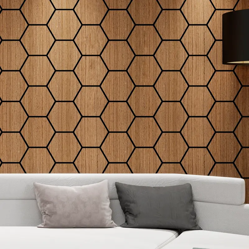 Hexagon Type Stone Acoustic Board Panels - Sound Absorbers